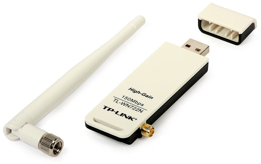 Bežični adapter USB TP-link TL-WN722N,150Mbps, izmenljiva antena 4dbi