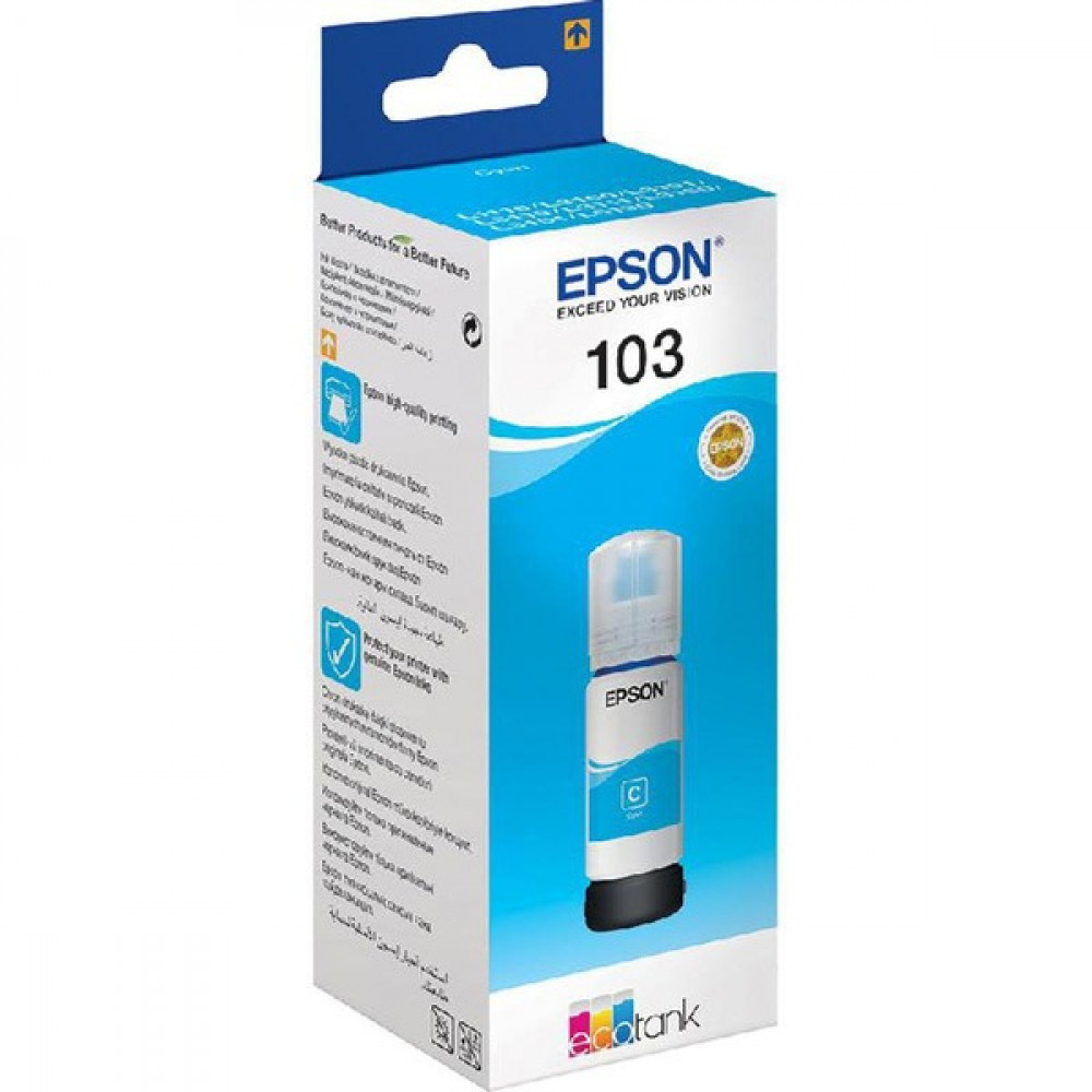 Epson 103 Cyan ecotank ink