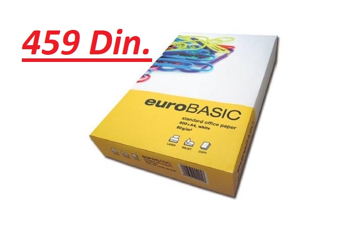 Papir A4 80gr EURO BASIC
