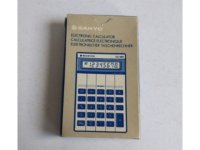 kalkulator SANYO CX 230 Made in Japan