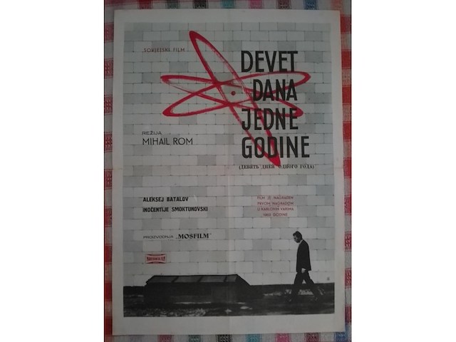 plakat DEVET DANA JEDNE GODINE