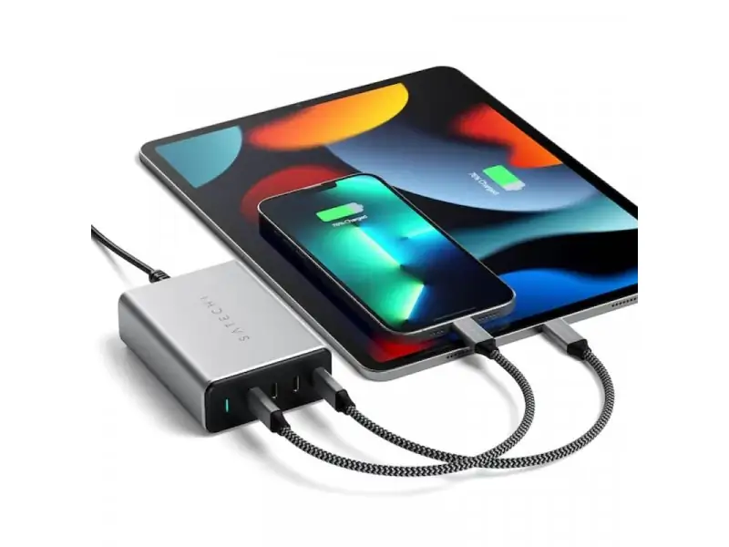 SATECHI USB-C 165W ST-UC165GM-EU PUNJAČ SA 4 PORTA