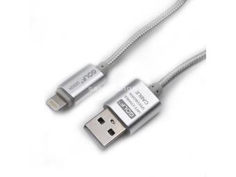 USB kabl na lighting 3m GOLF GC-10i silver