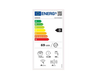 SAMSUNG Mašina za pranje veša WW70T4040EE1LE 1400 obr/min 7 kg Bela