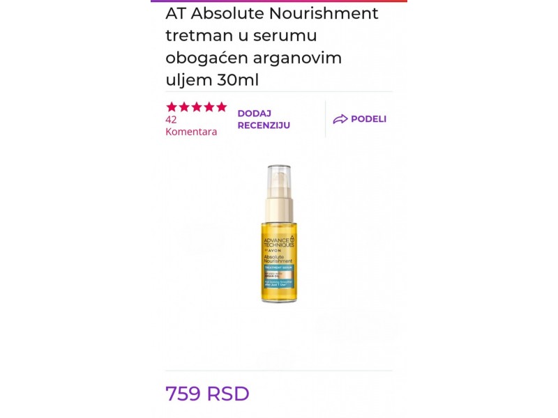 Avon Serum za kosu - novo*akcija