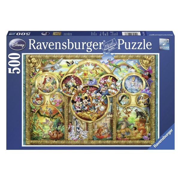 Ravensburger puzzle - Dizni porodica u zlatu