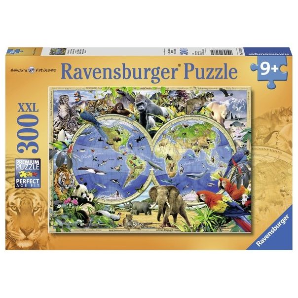 Ravensburger puzzle - Svet divljih životinja -300 delova