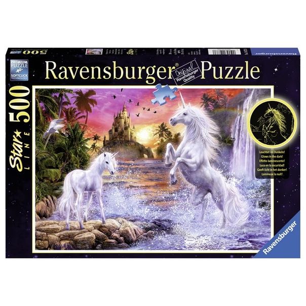 Ravensburger puzzle - Jednorog na reci - 500 delova