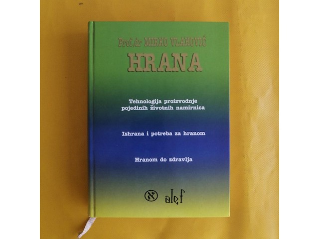 Hrana - Prof dr Mirko Vlahović