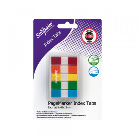 Snopake page marker Index tab 45 x 12mm, mix 100 kom ( S005 )