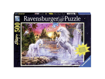 RAVENSBURGER puzzle (slagalice)- jednorog na reci RA14873