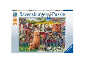 Ravensburger puzzle - Slatki psi u dvorištu - 500 delova