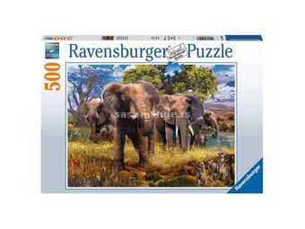 Ravensburger puzzle - Slonovi- 500 delova