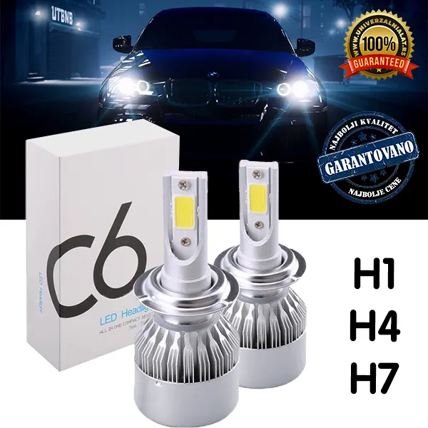 C6 LED sijalice za auto H1 H4 H7