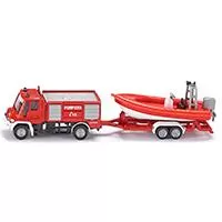 SIKU Vatrogasni kamion sa čamcem - Fire engine with boat 1636001