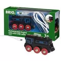 Brio Lokomotiva sa punjivom baterijom USB BR33599