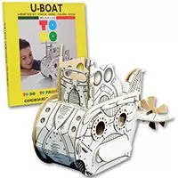 TO DO Cardboard Toy Eco Kit U-Boat - 3D Puzzle Maketa PODMORNICA 52 dela