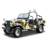 Bburago maketa 1:24 CB KIT JEEP CJ-7 Army BU25031