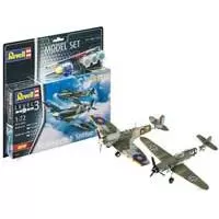 Revell Komplet za sklapanje borbenih aviona Messerschmitt Bf109G-10 i Spitfire Mk.V 1:72 63710