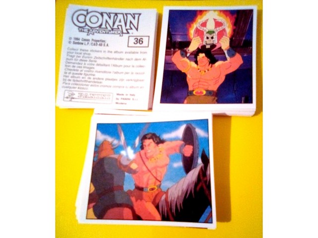 CONAN THE ADVENTURER (1994.) Sličice na komad MINT