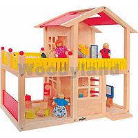 WoodyLand Kućica za lutke sa terasom 90822