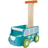 Plan Toys Drvena kolica Kombi hodalica zelena 5186