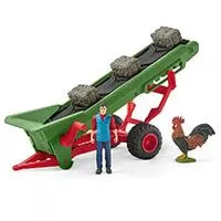 Schleich Figure Domaće životinje - Traka za seno i farmer 42377