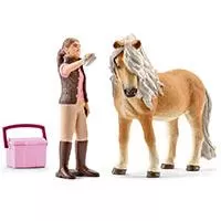 Schleich Figure Domaće životinje - Islandski poni - timarenje 41431