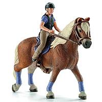 Schleich Figure - Konji - Haflinger kobila i rekreativni jahač 42113