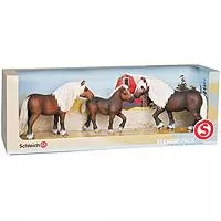 Schleich Domaće životinje - Švarcvaldski konji - Set 41230