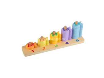 Orange Tree Toys Drvena sklapalica - brojanje životinja ( OTT12974 )