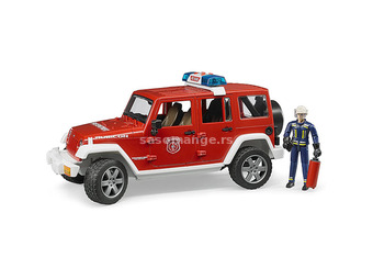 Džip Jeep Wrangler vatrogasni sa figurom Bruder 025281