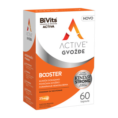 BiVits Activa Gvožđe Booster, 60 kapsula