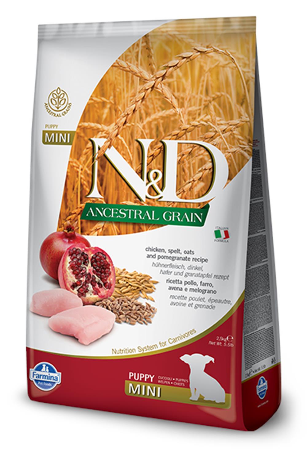 N&D AG Puppy Chicken&Pomegranate Mini