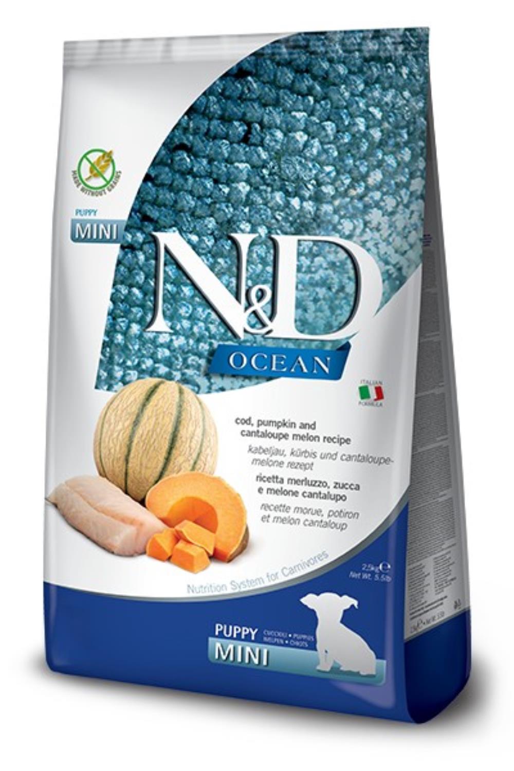 N&D Ocean Puppy Cod,Pumpkin&Cantaloupe Melon Mini