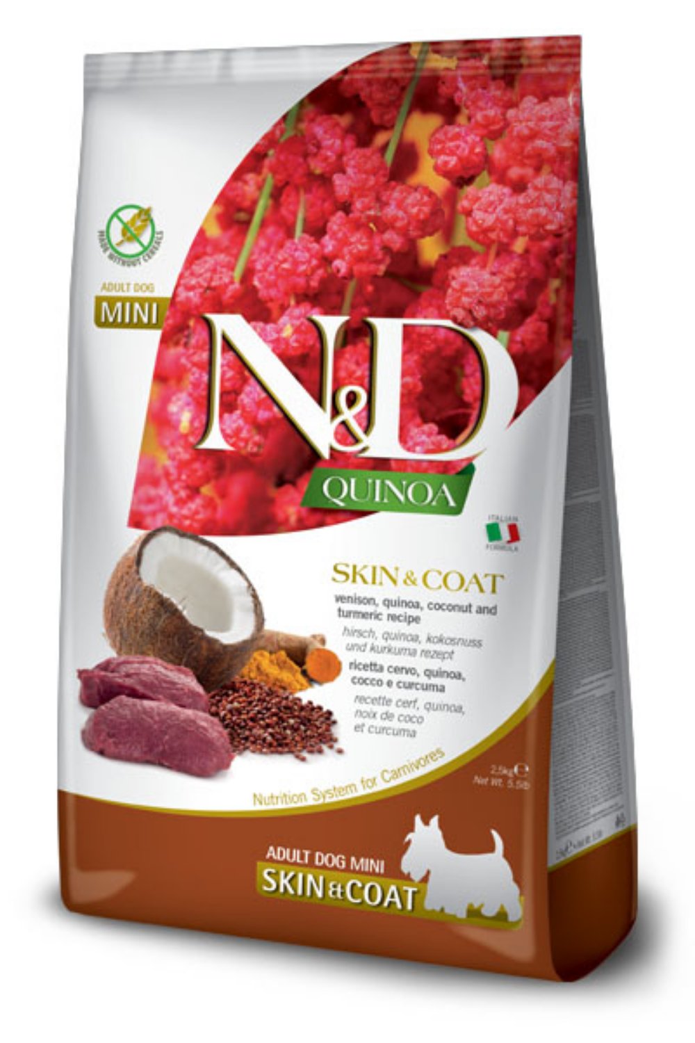 N&D QUINOA SKIN&COAT VENISON&COCONUT MINI