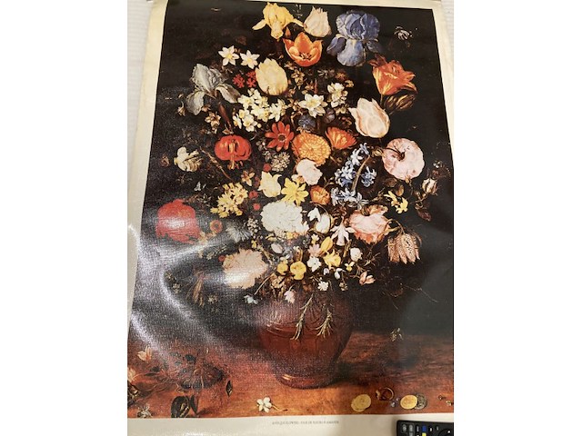 Slika u ulju-Antique Flowers-vase de fluers flamands-