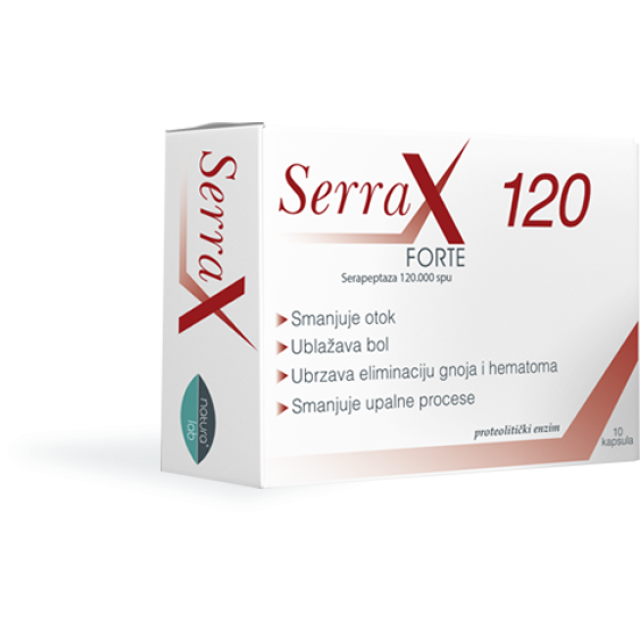 SERRAX® FORTE KAPSULE 120.000 spu A10 - Preparat za upalne procese u organizmu