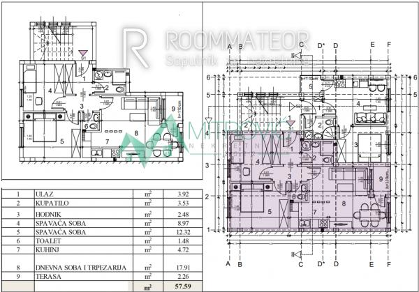 Dvoiposoban stan na prodaju, 60m2, 108.150€