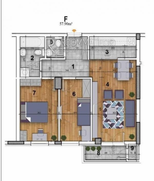 Kraljevica Marka 32a, Dvoiposoban stan na prodaju, 56m2, 184.800€