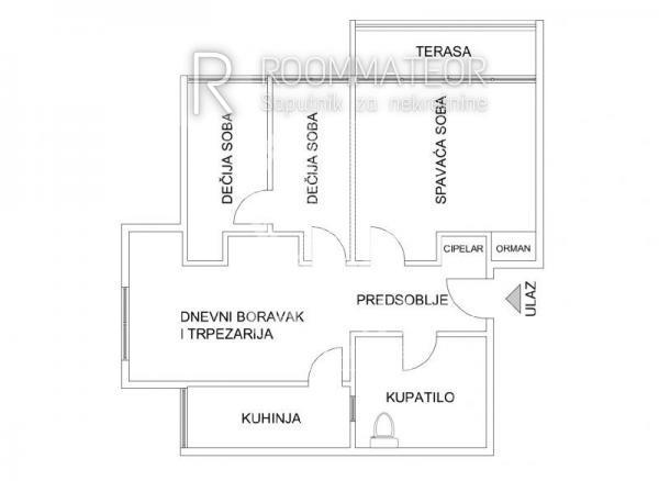 Bulevar oslobođenja, Troiposoban stan za izdavanje, 61m2, 500€