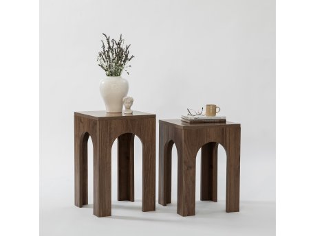 HANAH HOME Set stolova Collesium 2 Walnut