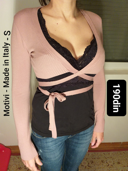 Motivi ženski bolero Made in Italy roze S/36