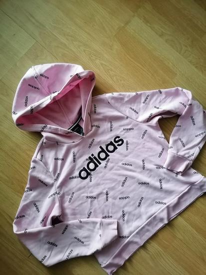 Adidas roze duks sa kapuljacom M