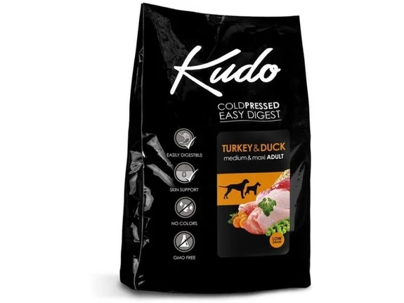 Kudo Hrana za pse LowGrain Turkey&Duck Med&Maxi 3kg