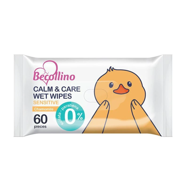 BECOLLINO VLAŽNE MARAMICE CALM&CARE 60 KOM SENSITIVE