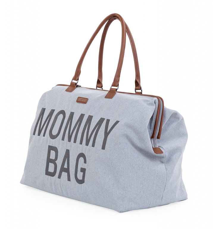 MOMMY BAG BIG, canvas, grey