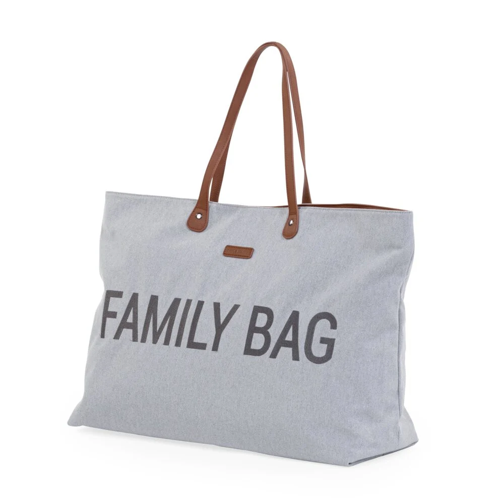 FAMILY BAG, canvas, grey