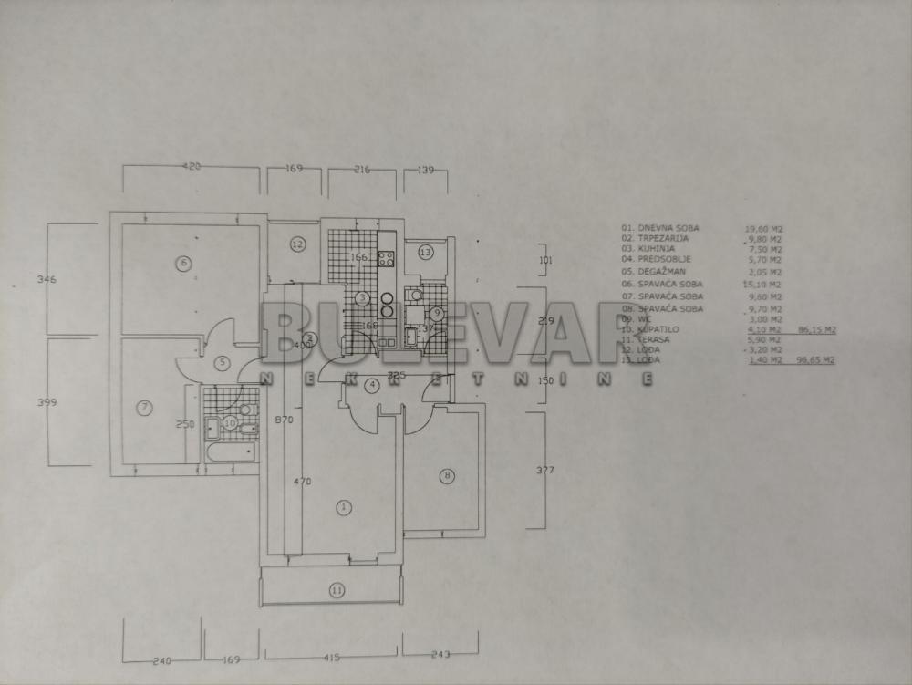 Svetozara Markovića, Troiposoban stan na prodaju, 95m2, 165.000€