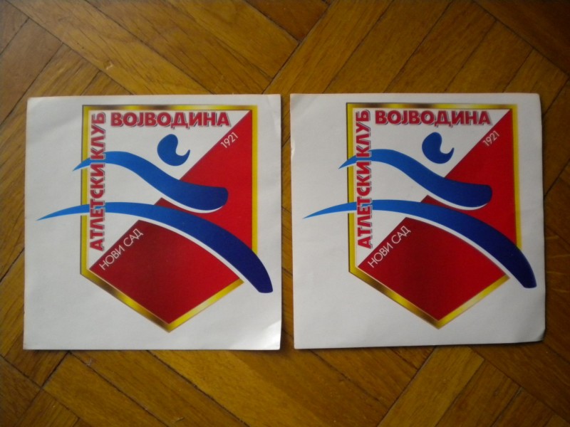 ATLETSKI KLUB VOJVODINA Novi Sad, dve nalepnice